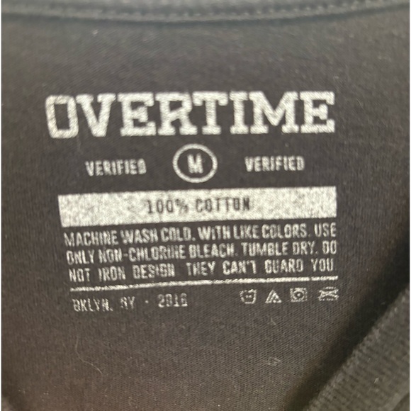 Shirts & Tops | Overtime Black Tshirt Size Youth Medium | Poshmark